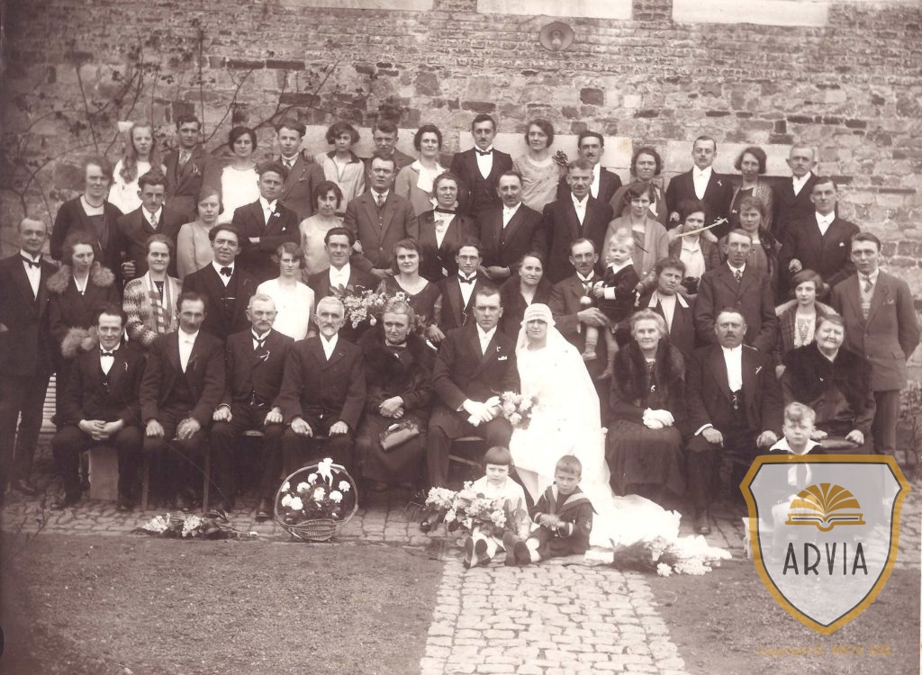 CHARNEUX - Faweux ± 1920 - Mariage Alice JACQUINET - ARVIA Archives Herve