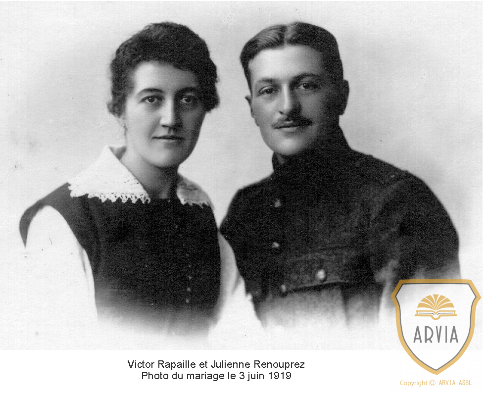 HERVE - BATTICE - 1919 - Mariage de Julienne Renouprez et Victor ...