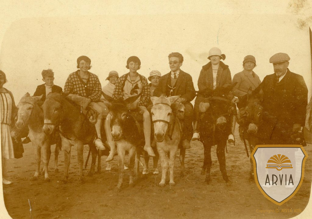 CHAINEUX - 1925 - promenade à dos d'âne avec correspondance explicative ...