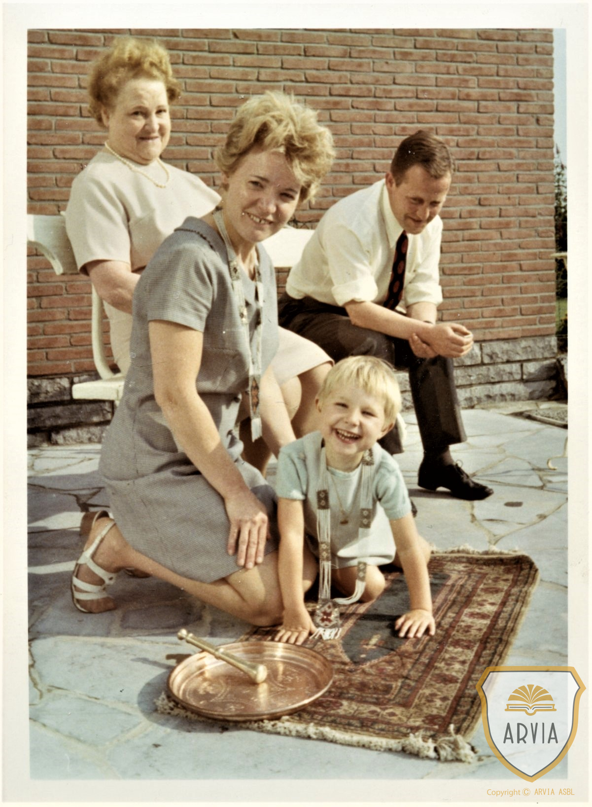 HERVE-VOSSEN-1971-07-28-Madeleine BRÉE, sa fille et son Beau fils à ...