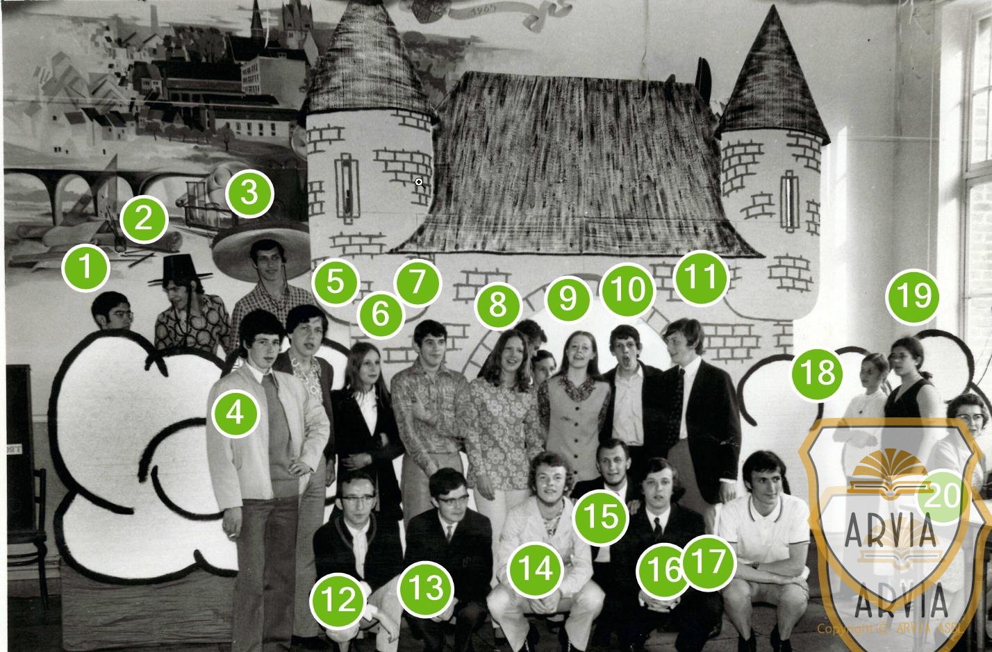 HERVE - ±1977 - Fête au Collège - ARVIA Archives Herve